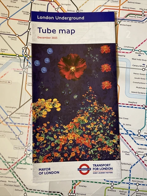 DEC 2023 TUBE Map (London Underground) - APP Advert £1.09 - PicClick UK