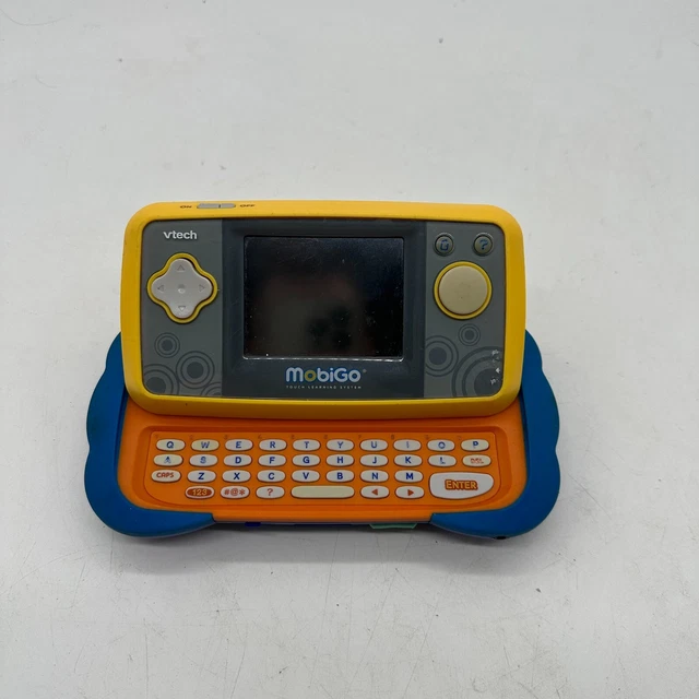 VTECH MOBIGO HANDHELD Console Blue & Yellow 1 Game Tested & Working £19 ...