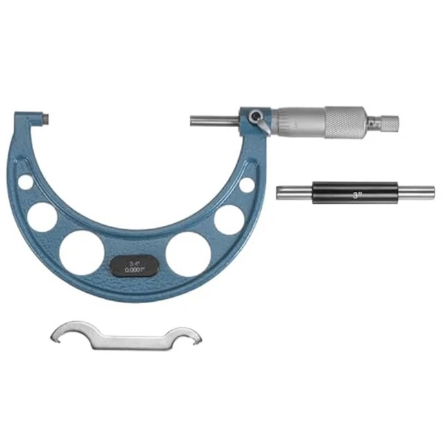 MACHINIST MICROMETER 3-4 Inch, 0.0001 Inch Graduation Micrometer Set ...