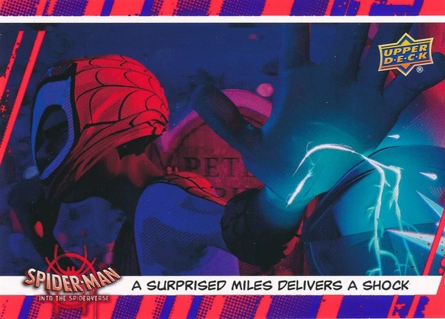 #33 SURPRISED MILES DELIVERED SHOCK 2022 UD Spider-Man Into the Spider ...