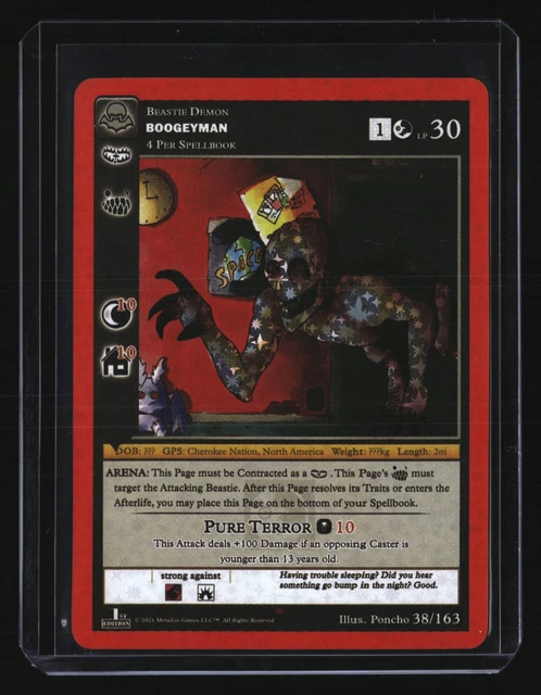 METAZOO BOOGEYMAN 38/163 Reverse Holo (2021 Nightfall 1st Edition) NM ...