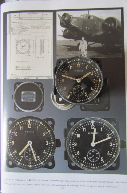 OLD GERMAN MILITARY Clock used by german air force II World War WWII ...