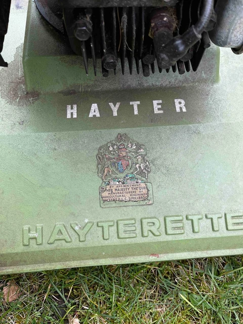 VINTAGE HAYTER HAYTERETTE Roughcut Lawn Mower with original manuals. £ ...