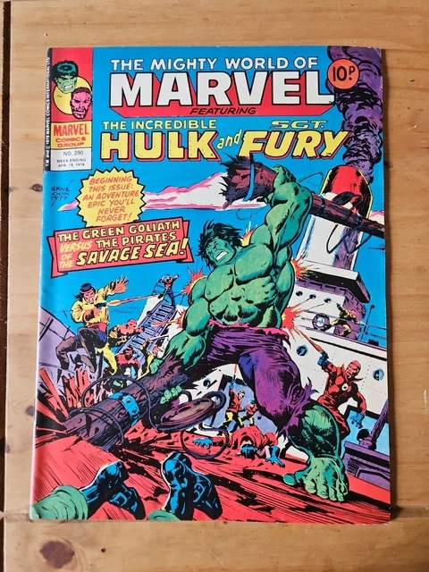 THE INCREDIBLE HULK And Sgt Fury Vintage Comic Book Issue No. 290 £5.49 ...