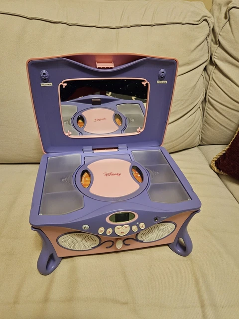 DISNEY JEWELRY BOX CD Player with mirror princess girl $25.00 - PicClick CA