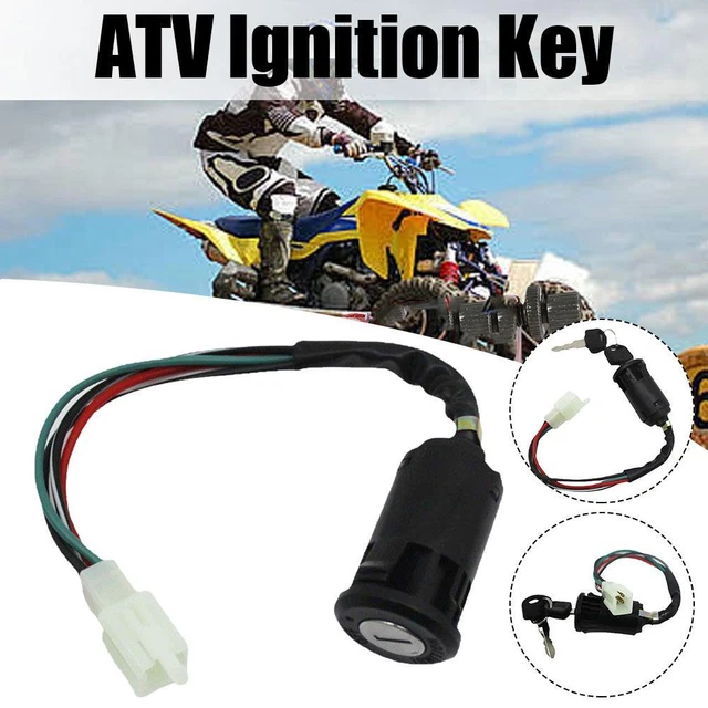 4 WIRE IGNITION Key Barrel 50cc 110cc 125cc 250cc PIT Quad Dirt Bike ...