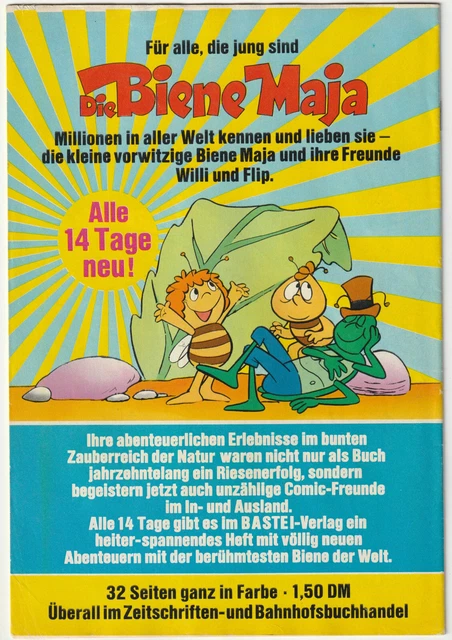 DIE BIENE MAJA #41 Maja zähmt den wilden Drachen, Bastei 1977 COMICHEFT ...