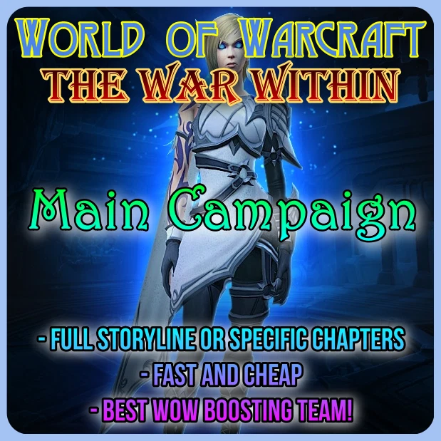 WORLD OF WARCRAFT The War Within Main Campaign Boost Pre-Order TWW Service Carry £13.90 ...
