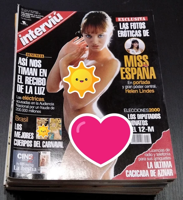 MAGAZINE INTERVIÚ, NO1246, mars 2000, Helen Lindes, Miss Espagne EUR 15 ...