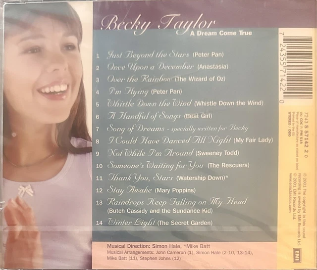 BECKY TAYLOR - A Dream Come True (Official CD Album Supplied In ...