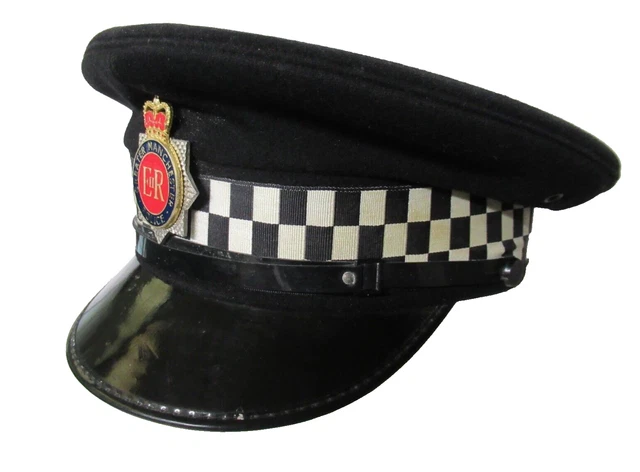 VINTAGE OBSOLETE GREATER Manchester Police Cap / Hat with Badge size ...