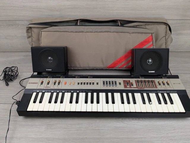 VINTAGE CASIO CASIOTONE MT-400V Electric Keyboard + Original Speakers £129.99 - PicClick UK