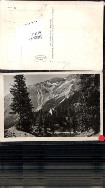 683836 LAC D'OBERNBERGER lac d'Obernberg près d'Obernberg am Brenner ...