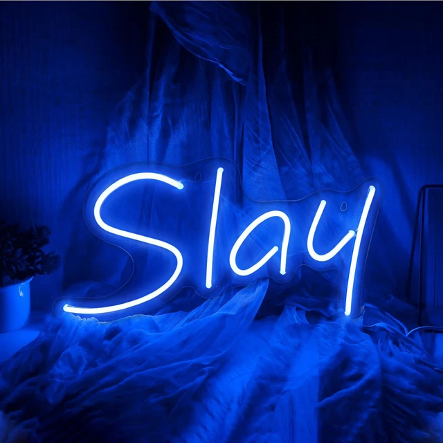 SLAY NEON SIGN Dimmable Neon Sign Slay Sign Led Neon Light Sign for Bar ...