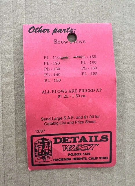 DETAILS WEST TB-912 HO Scale Metal Telephone Box w/Wood Post EUR 2,82 ...