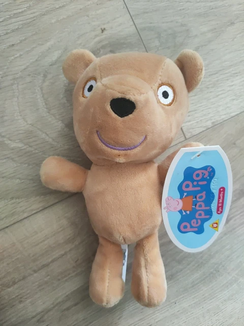 PEPPA PIG TEDDY Bear 7" Beanie Plush Peppa's Soft Toy Official £12.99 ...