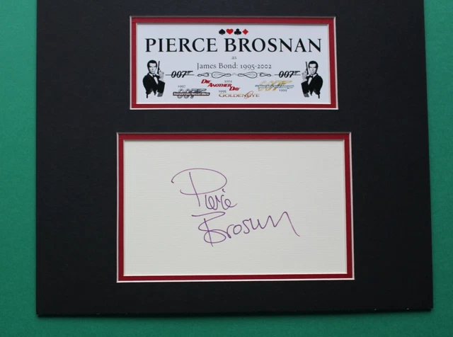 PIERCE BROSNAN AUTOGRAFO display firmato James Bond 007 EUR 54,99 ...