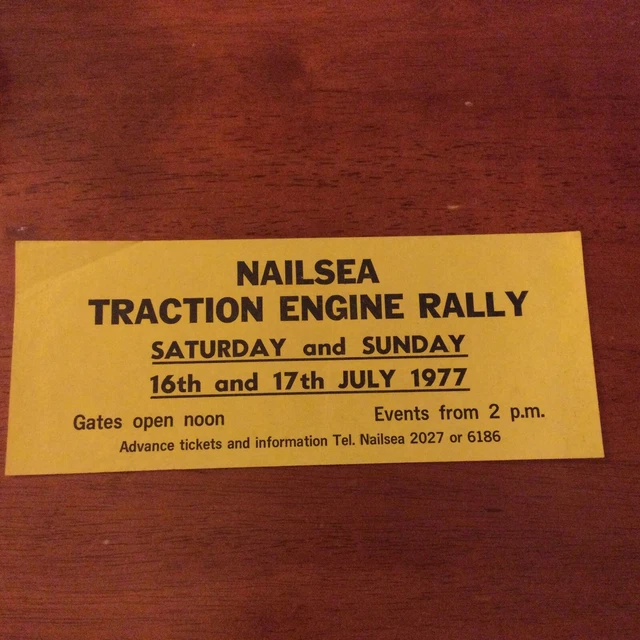 ORIGINAL NAILSEA TRACTION Engine Rally Poster July 1977 £2.58 - PicClick UK