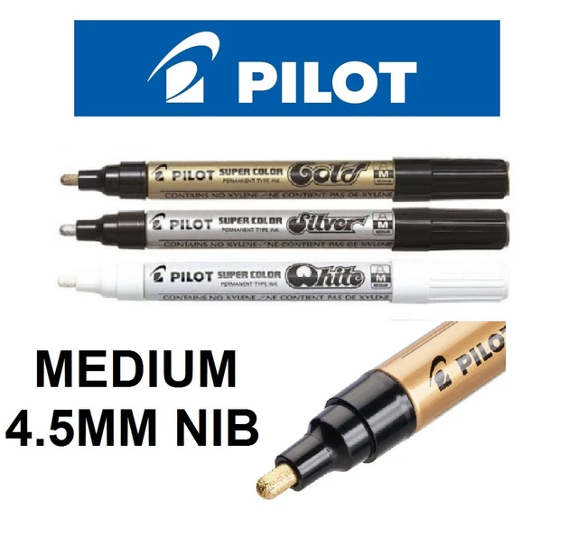 M 4.5MM PILOT Super Couleur Marqueur Stylo Métallique Peinture Permanent Encre EUR 31,68 ...