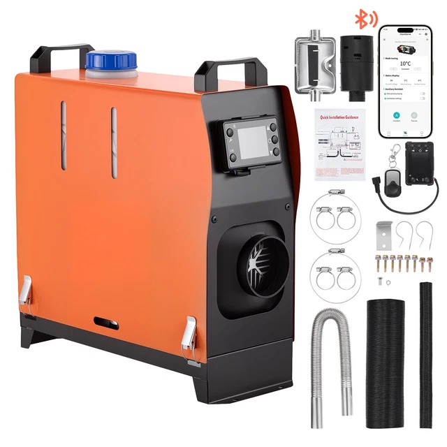 ALL-IN-ONE 8KW PARKING Heater 12V-24V Bluetooth App LCD For Car Trailer ...