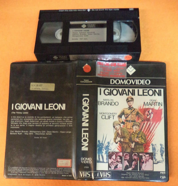 VHS YOUNG LIONS Movie Marlon Brando Dean Martin Montgomery Clift (F213 ...