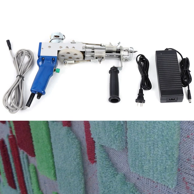 CUT PILE RUG Tufting Gun Electric Carpet Weaving Flocking Machine ...