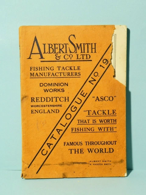 ANTIQUE ALBERT SMITH & Co. Fishing Tackles No. 19 Pictorial Trade ...