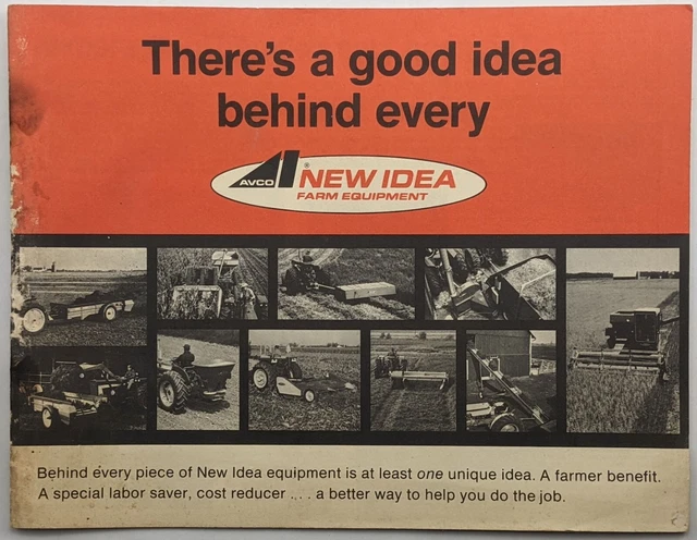 ORIGINAL BROCHURE FOR AVCO New Idea Uni-System Interchangeable Power ...