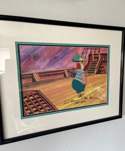 PETER PAN MR Smee Signed Production Cel £500.56 - PicClick UK