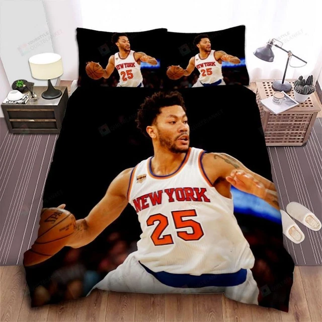 NEW YORK KNICKS Derrick Rose Moment Quilt Duvet Cover Set Comforter ...
