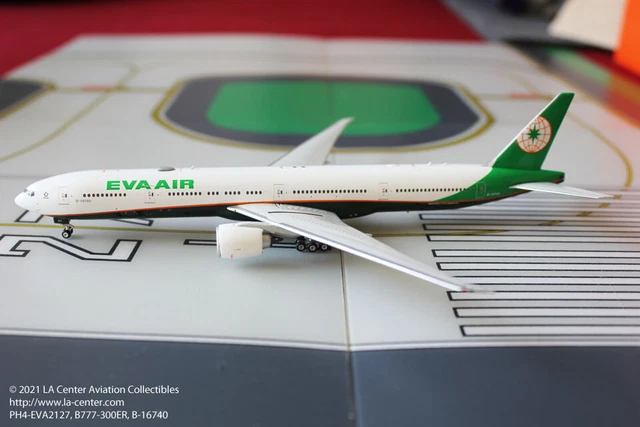 PHOENIX MODEL EVA Air Boeing 777-300ER in New Standard Color Diecast ...