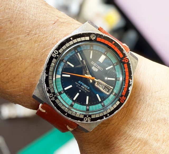 SEIKO 5 SPORTS 6119-6053 Vintage Regatta Timer Automatic October 1971 ...
