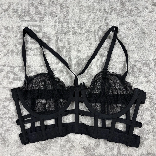 BODY RAGE LINGERIE Strapped Wire Lined Lace Lingerie Women’s Size Small ...