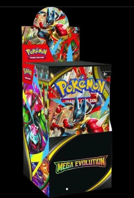 SEALED POKEMON TCG Mega Evolution Half Booster Box 18 Packs | Rare ...