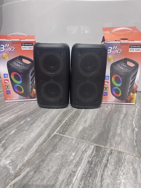 KINGLUCKY KTS-1265 | Portable Bluetooth Party Speaker | 8HR Battery ...