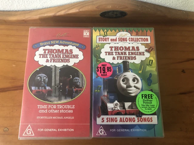 THOMAS THE TANK Engine Story & Song Collection and Time For Trouble VHS ...