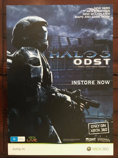 RARE** ORIGINAL HALO ODST Launch Poster** 42cm x 60 EUR 29,15 - PicClick FR