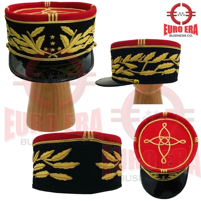 NEW WW1 FRENCH Major Captain Lieutenant General Officer kepi cap Hat ...