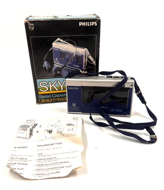 VINTAGE PHILIPS SKYWAY D6621 Walkman Stereo Cassette Player T2750 D163 ...