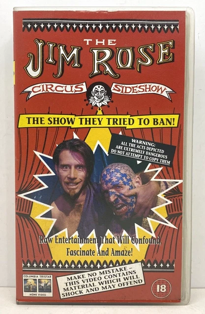 THE JIM ROSE Circus Showside Vhs Video - Excellent £6.99 - PicClick UK