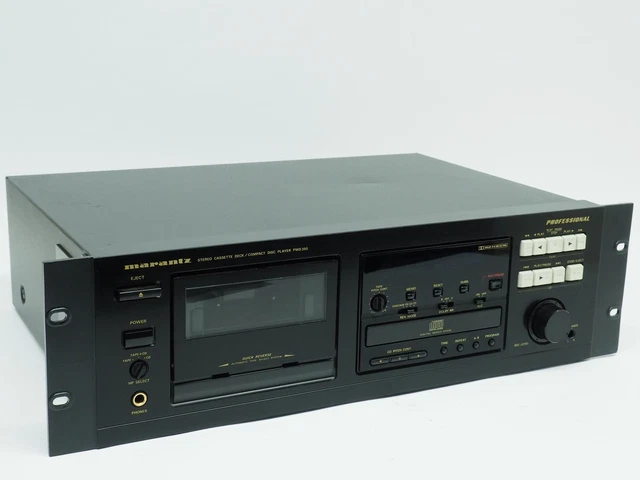 MARANTZ PMD350 RACKMOUNTABLE CD/Cassette Player Works Great! Free ...