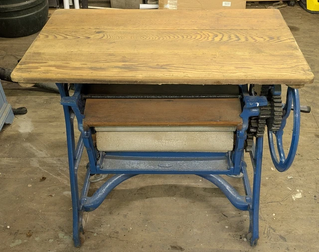 VINTAGE CAST IRON Mangle Wringer - (Taywil?) Machine. W 80cm H 120cm D ...