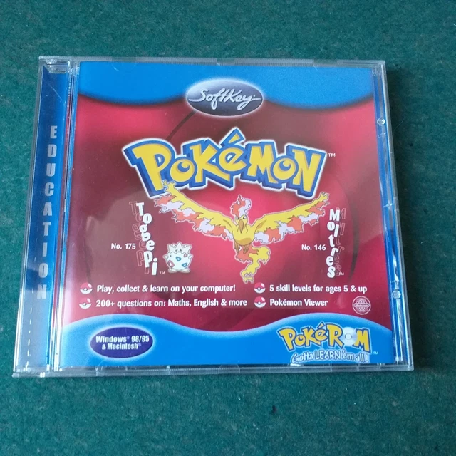 SOFTKEY POKÉMON POKEROM CD Rom: Togepi and Moltres £6.00 - PicClick UK