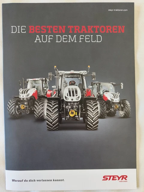 GAMME DE TRACTEURS Poster Steyr Prospectus Brochure EUR 6,00 - PicClick FR