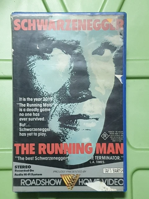 THE RUNNING MAN Vhs Blue Big Box Pal, Watched Works Great, Ex-Rental. £ ...