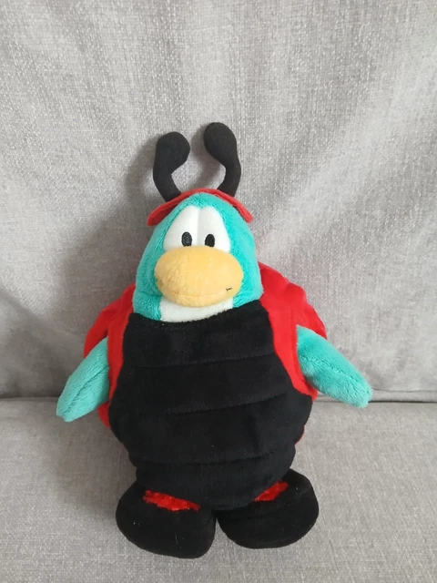 JAKKS 7& DISNEY Club Penguin Series 9 Ladybug 2011 Penguin Plush Soft ...