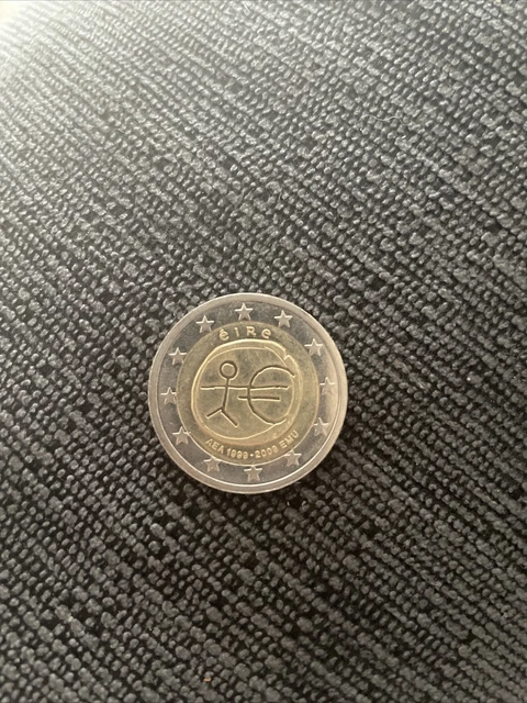 STICK MAN - 1999 - 2009 Eire rare 2 Euro coin for sale £602.29 ...