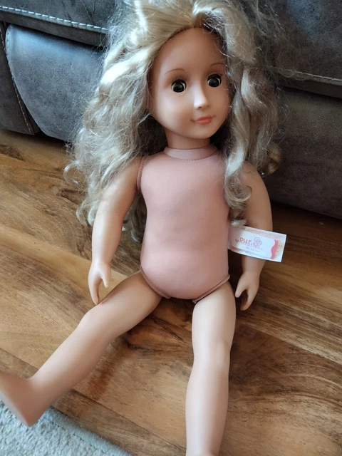 Our Generation Doll Blonde Hair Brown Eyes Battat H18000 02 No Outfit