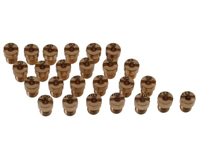 25X HAUPTDÜSE 55-115 M5 für Dellorto Vergaser PHBG, SHA 5mm Düsenset ...