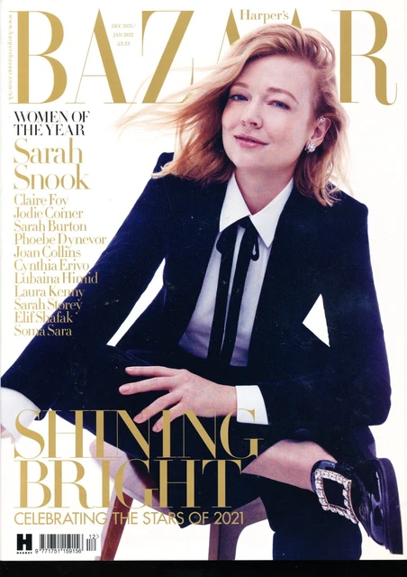 HARPER'S BAZAAR MAGAZINE December 2021/January 2022 Sarah Snook Jodie ...